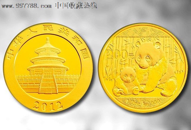 2012年版中国熊猫金币套装5枚，套_货币纪念币_嗜好屋收藏品【7788收藏__收藏热线】