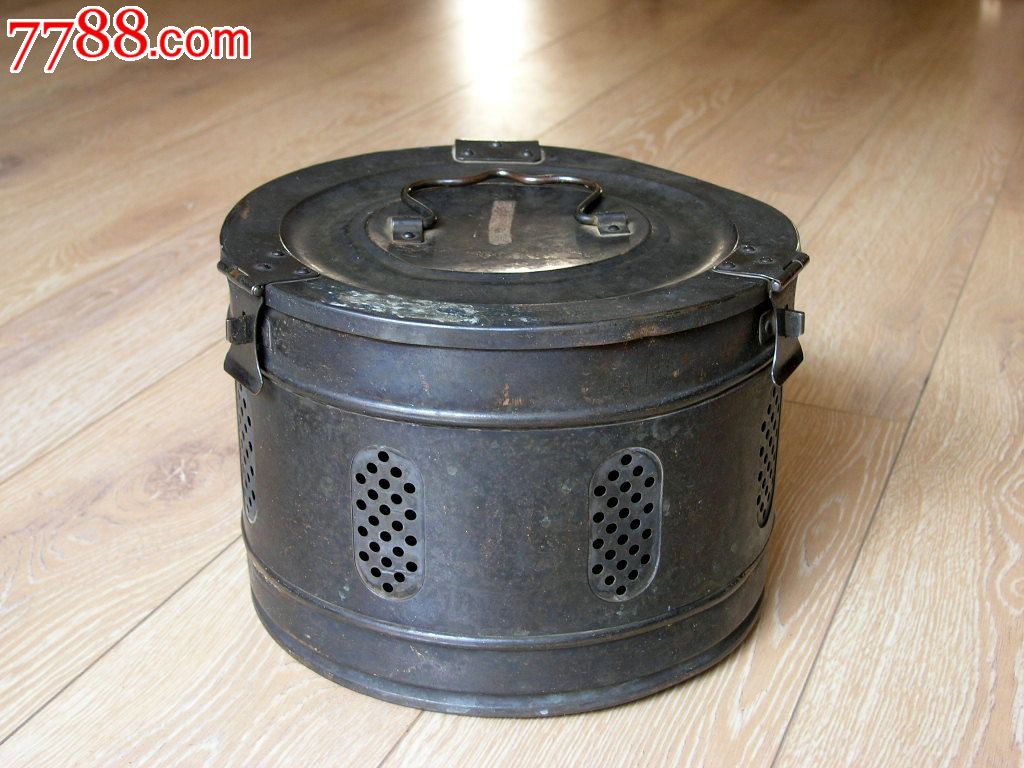 少见早期美式双层多用途全铜行军蒸锅02-价格:1600元-se16763790-铜皿/盛具-零售-7788收藏__收藏热线