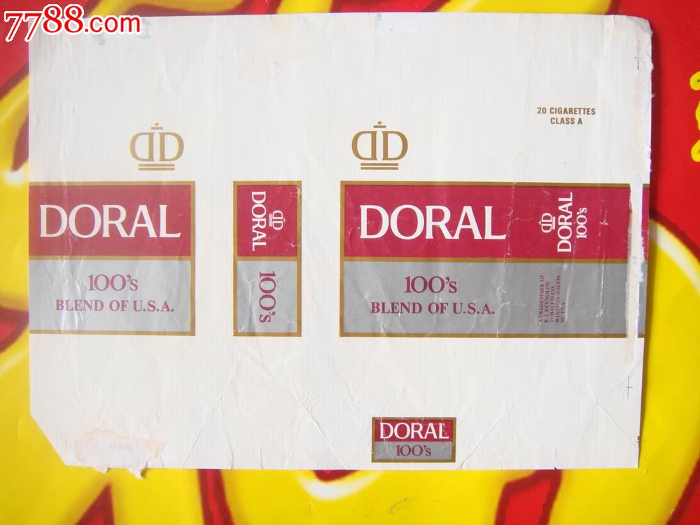 早年、进口【DORAL～100S’三无、软横标】少！以货论价！-价格:16元-se17696007-烟标/烟盒-零售-7788收藏__收藏热线