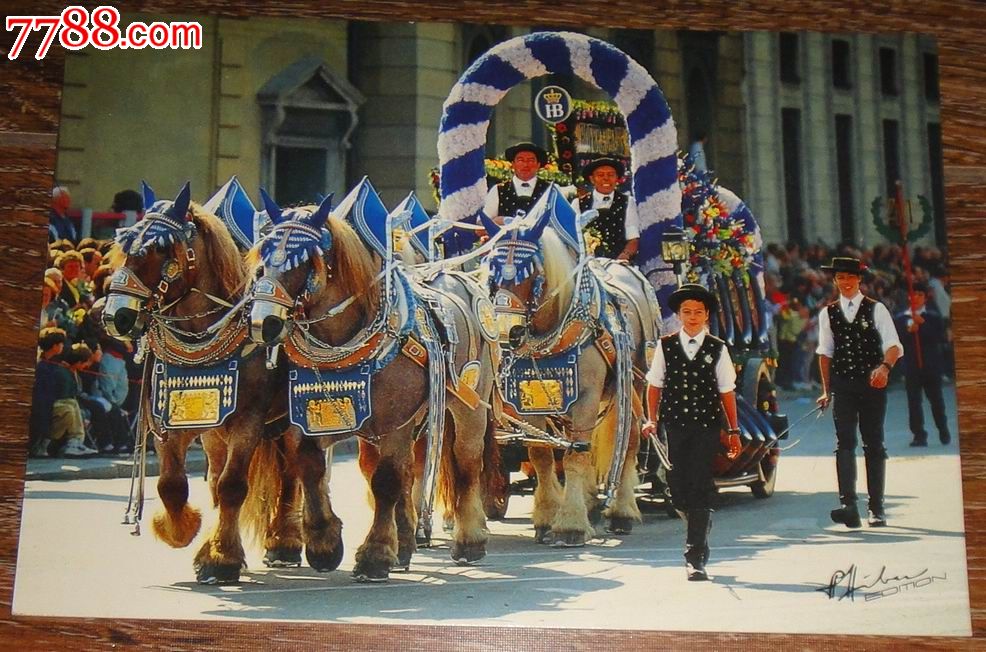 德国慕尼黑啤酒节明信片（带纪念邮戳）-价格:8元-se17777383-明信片/邮资片-零售-7788收藏__收藏热线