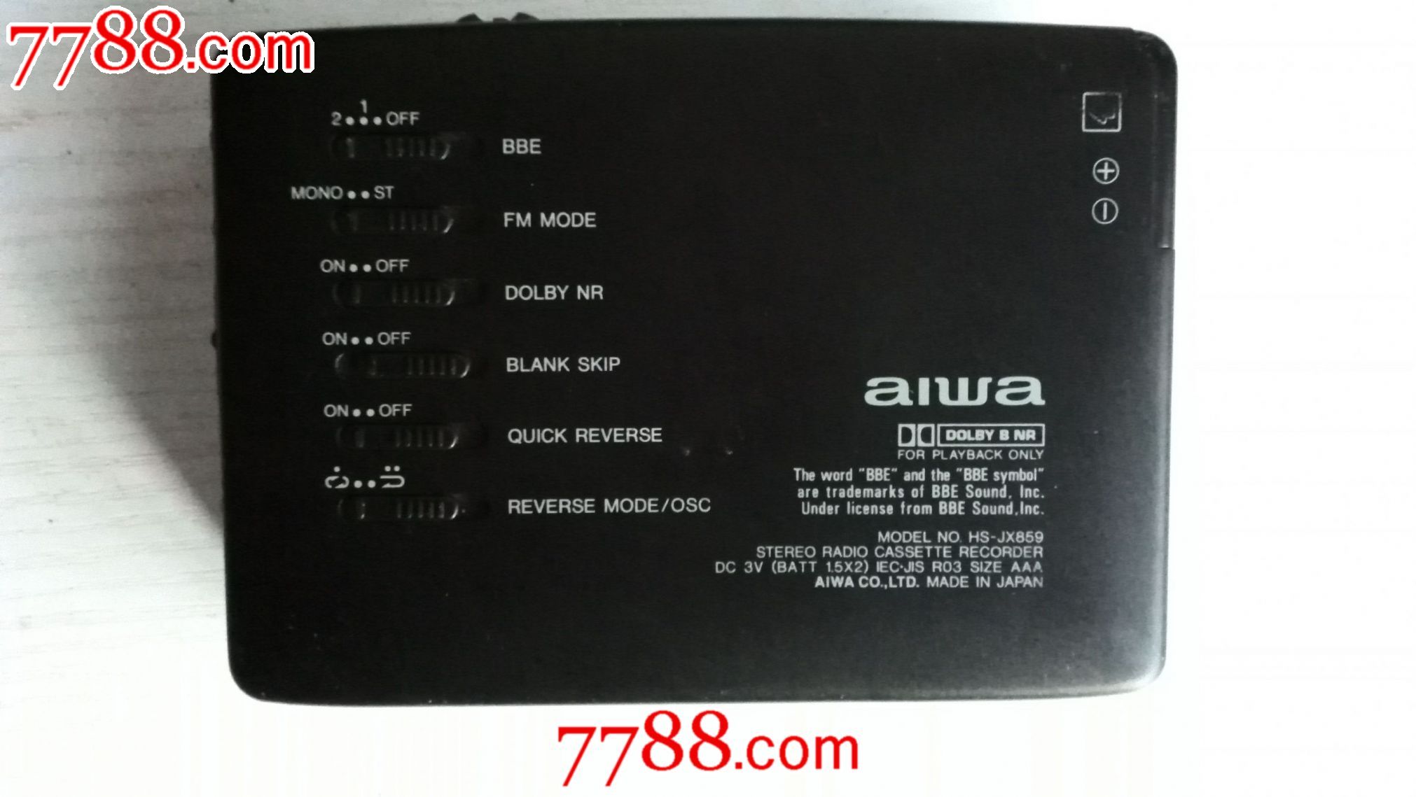 爱华HS-JX859高档随身听-三用机/两用机-7788收藏__收藏热线